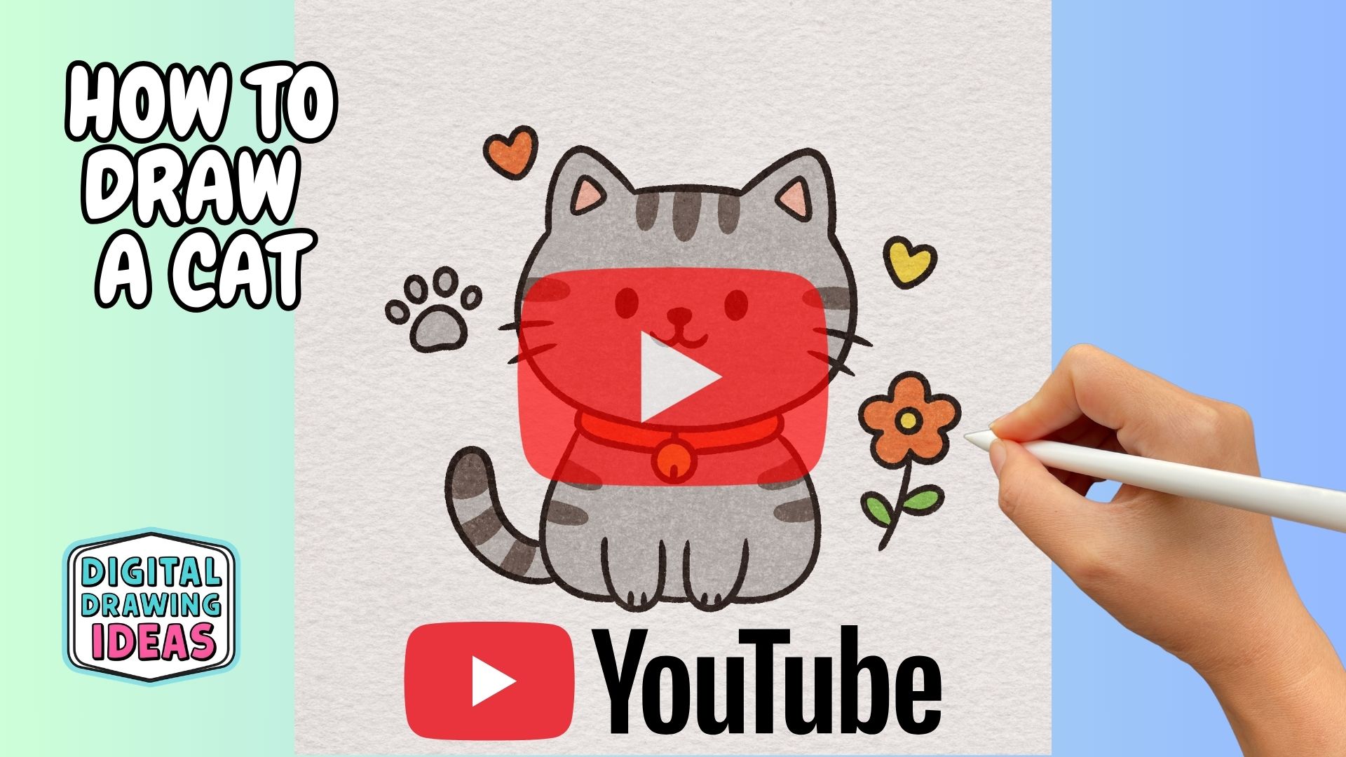 How to draw a cat