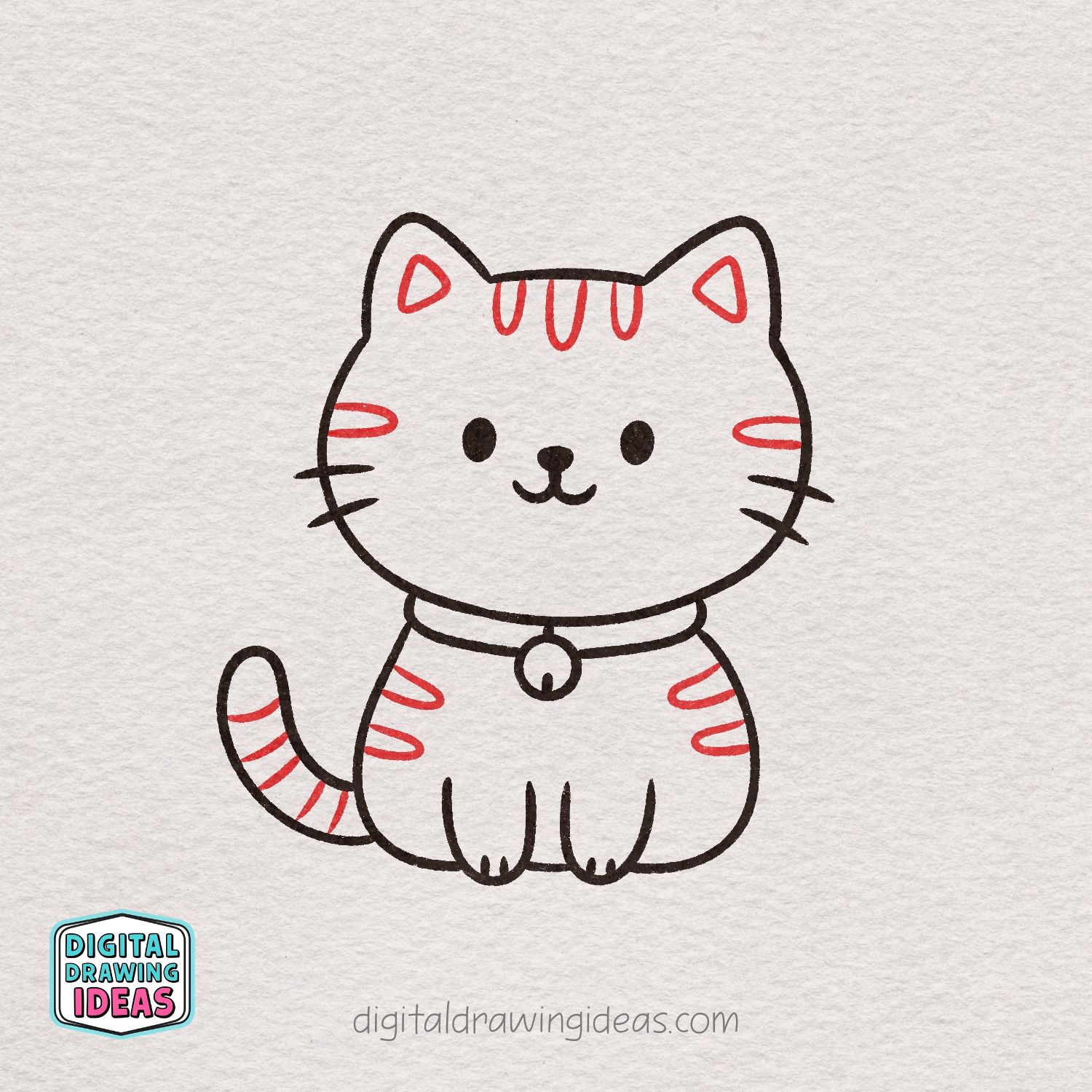How to draw a cat