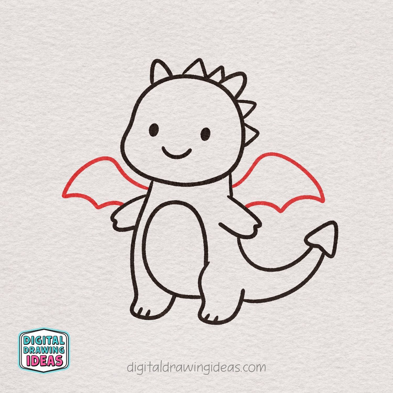 How to Draw a Dragon - Digital Drawing Ideas