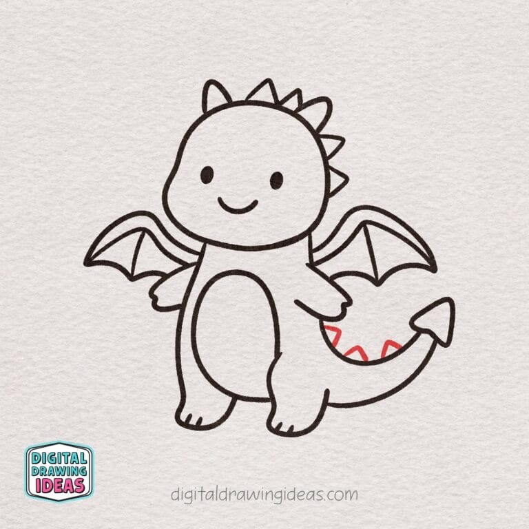How to Draw a Dragon - Digital Drawing Ideas