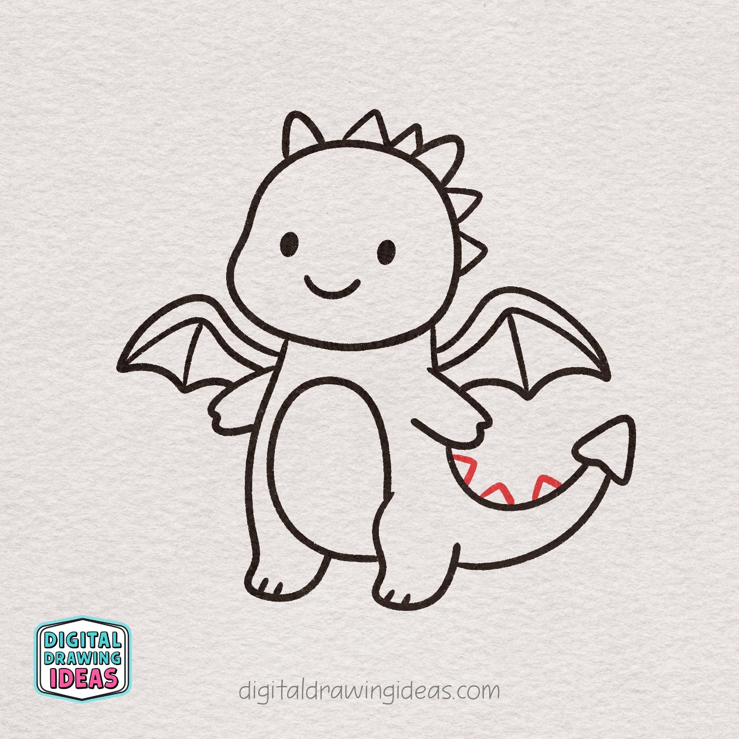 How to Draw a Dragon - Digital Drawing Ideas