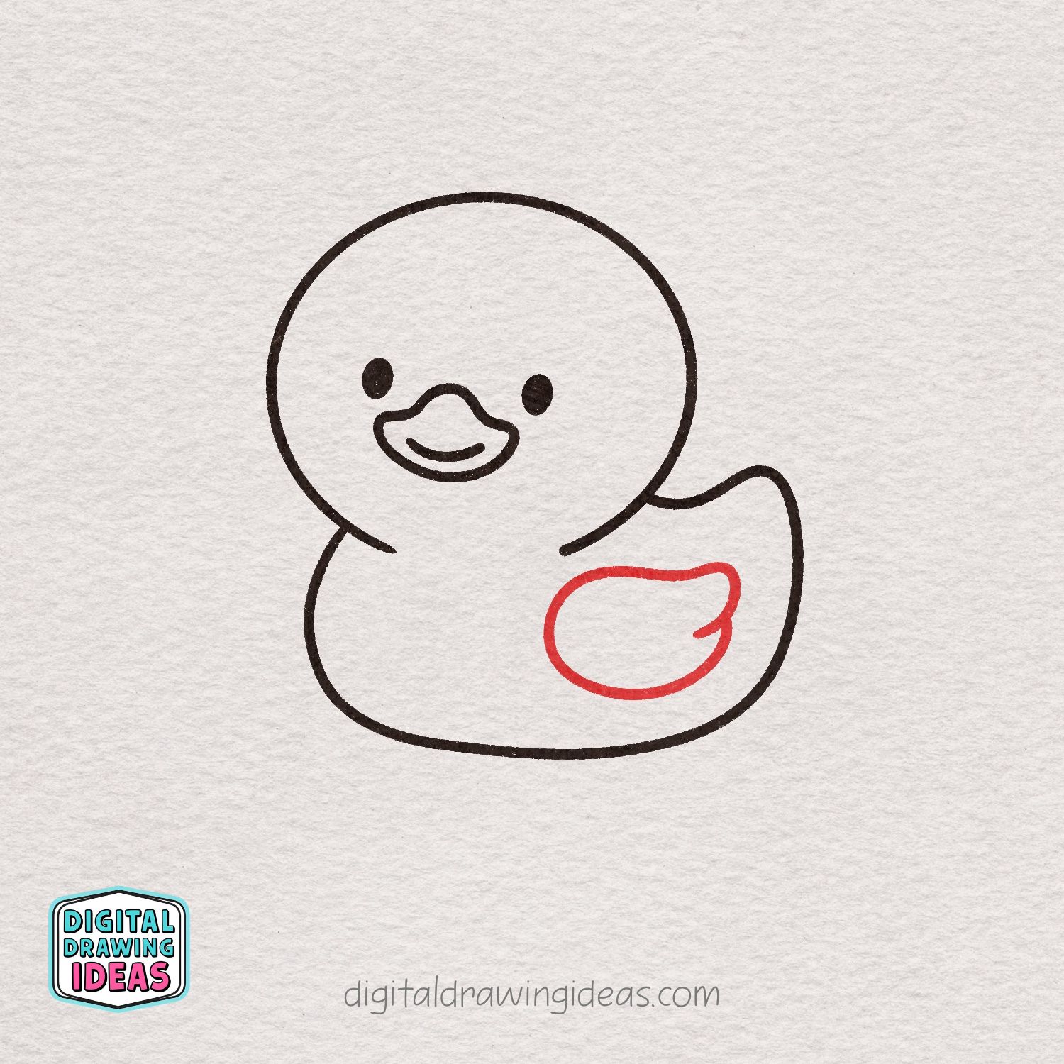 How to Draw a Duck - Digital Drawing Ideas