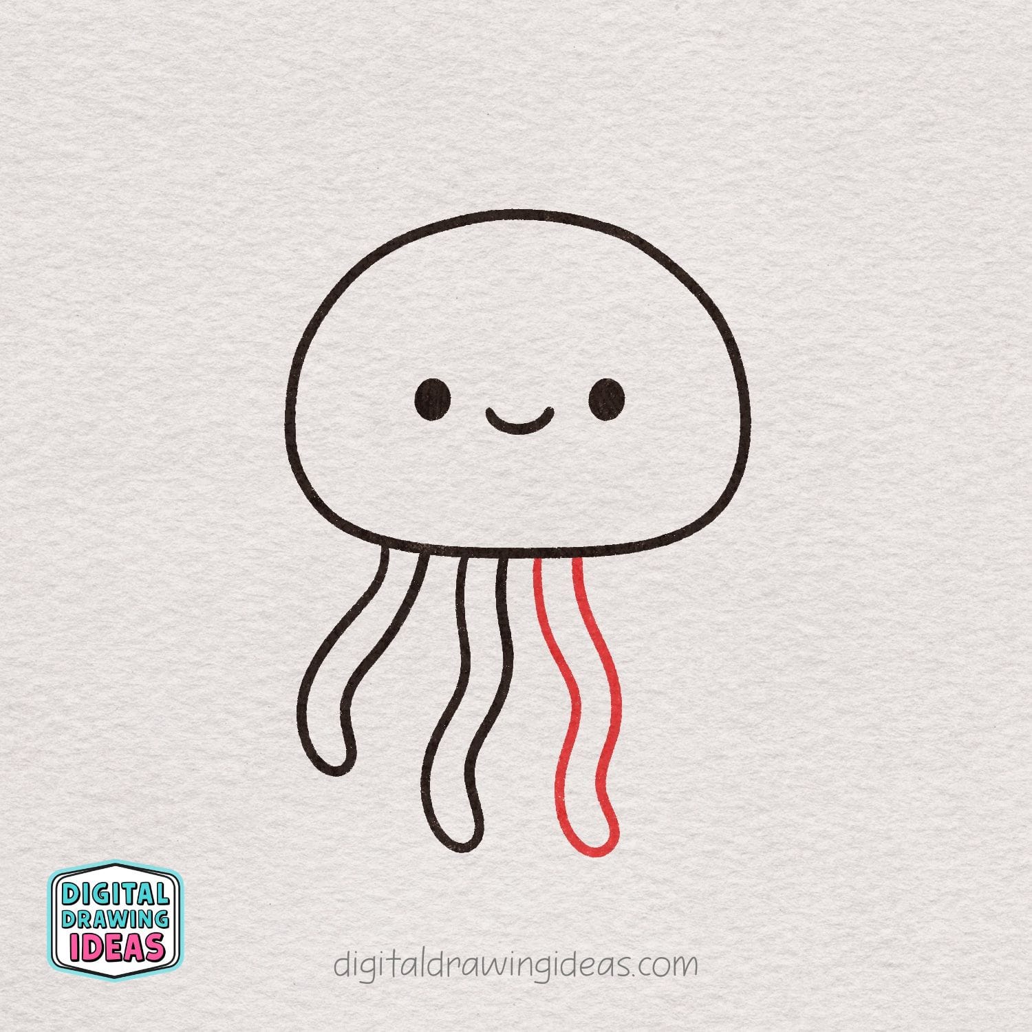 How to Draw a Jellyfish - Digital Drawing Ideas