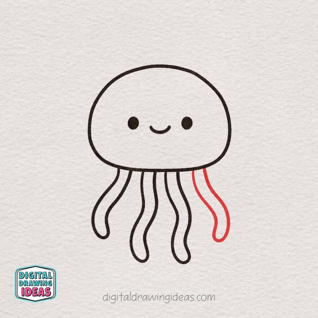 How to Draw a Jellyfish - Digital Drawing Ideas