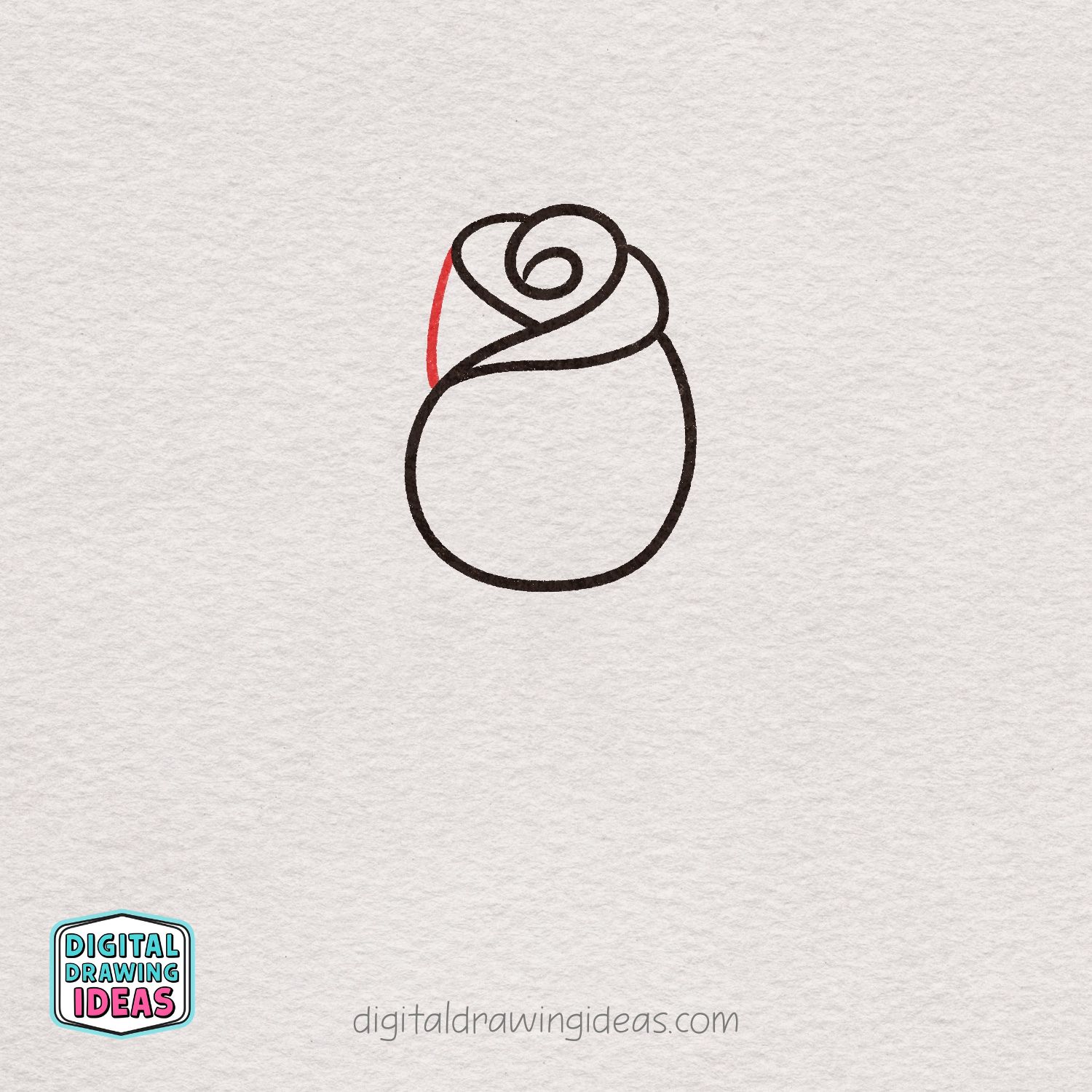 How to Draw a Rose - Digital Drawing Ideas