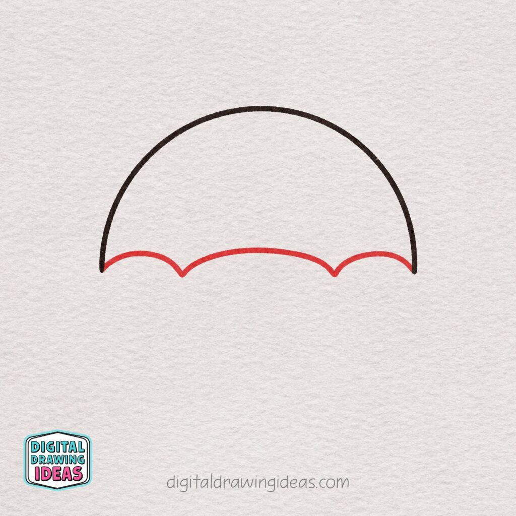 How to Draw an Umbrella - Digital Drawing Ideas