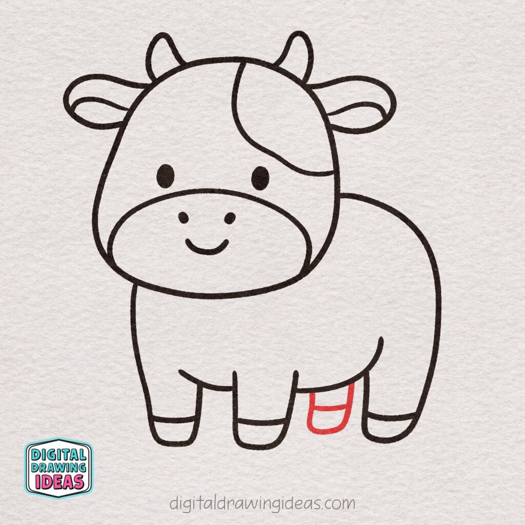 How to Draw a Cow - Digital Drawing Ideas