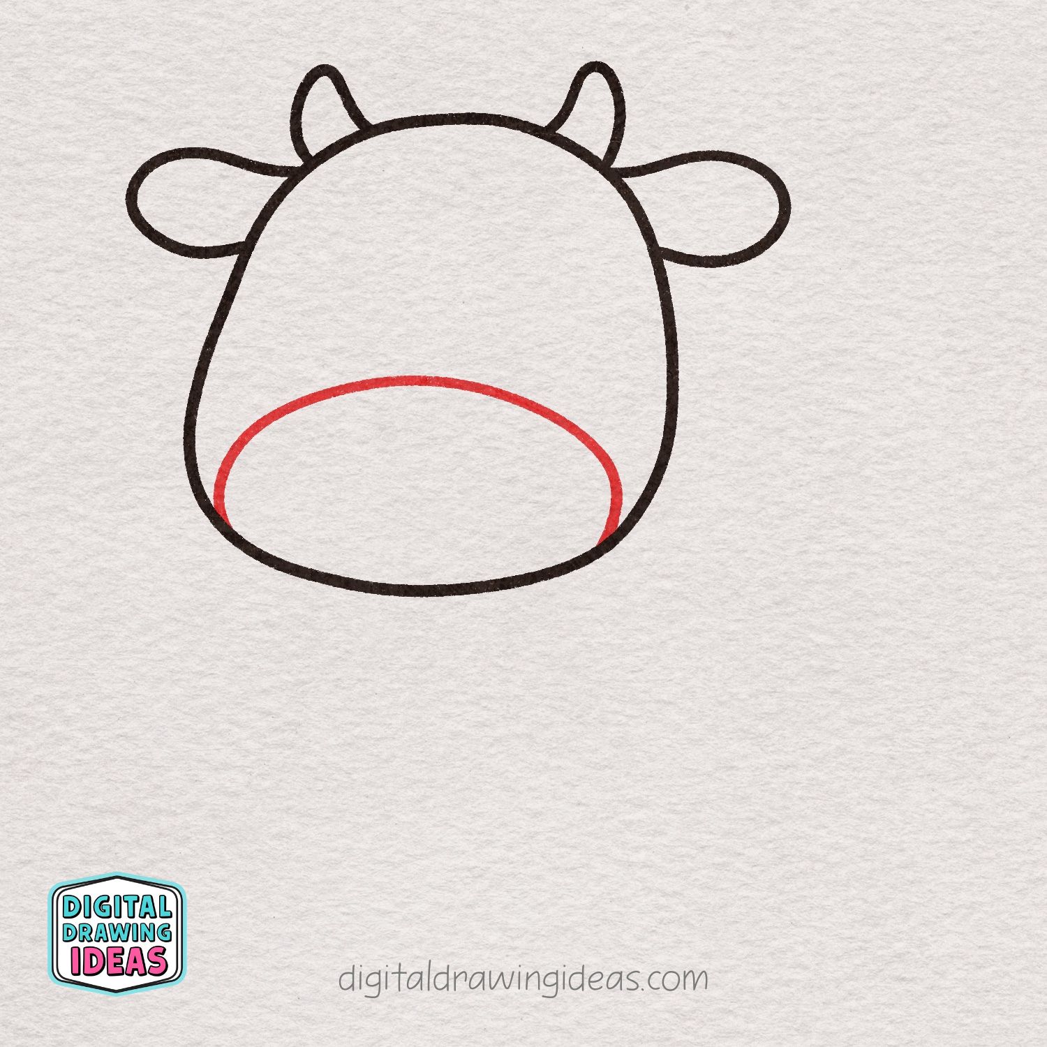 How to Draw a Cow - Digital Drawing Ideas