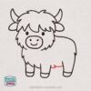 How to Draw a Highland Cow - Digital Drawing Ideas
