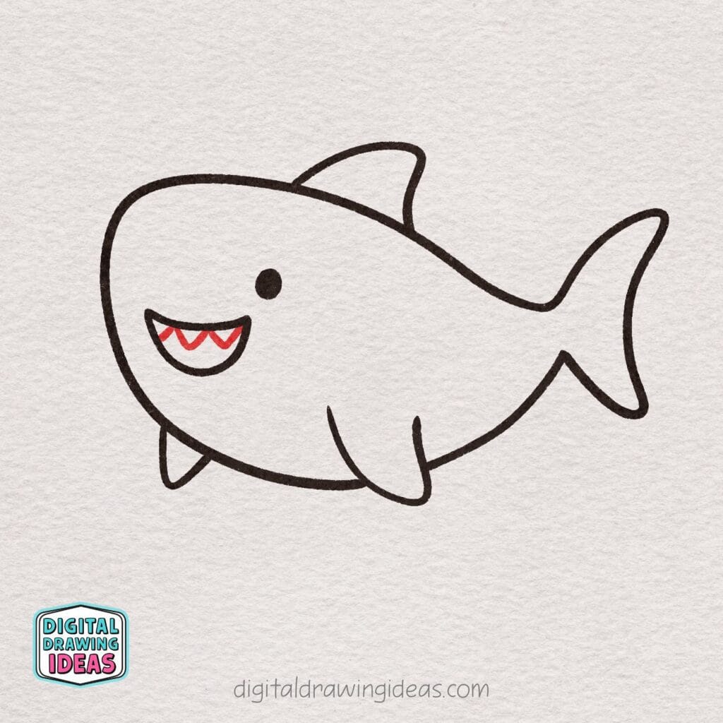 How to Draw a Shark - Digital Drawing Ideas