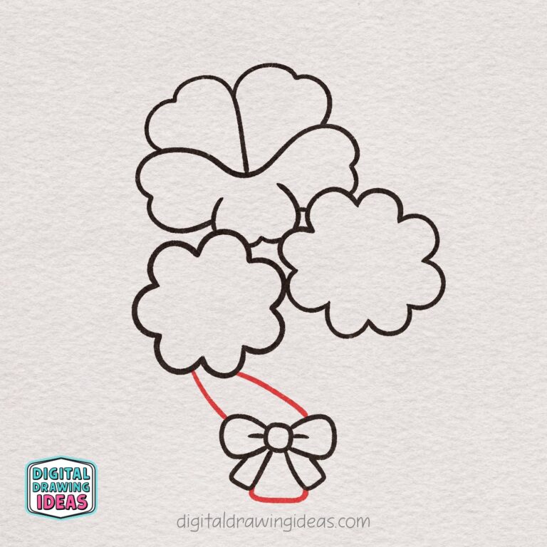 How to Draw a Flower Bouquet - Digital Drawing Ideas