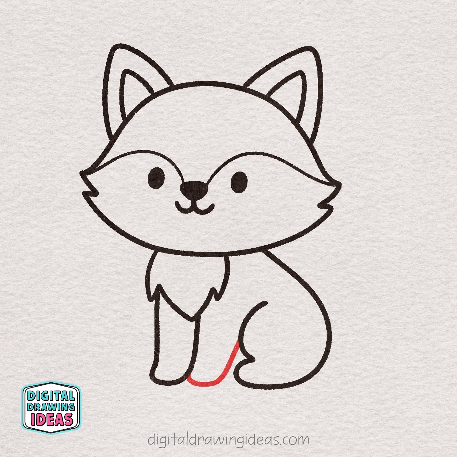 How to Draw a Fox - Digital Drawing Ideas