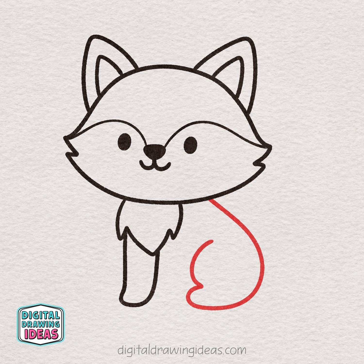 How to Draw a Fox - Digital Drawing Ideas