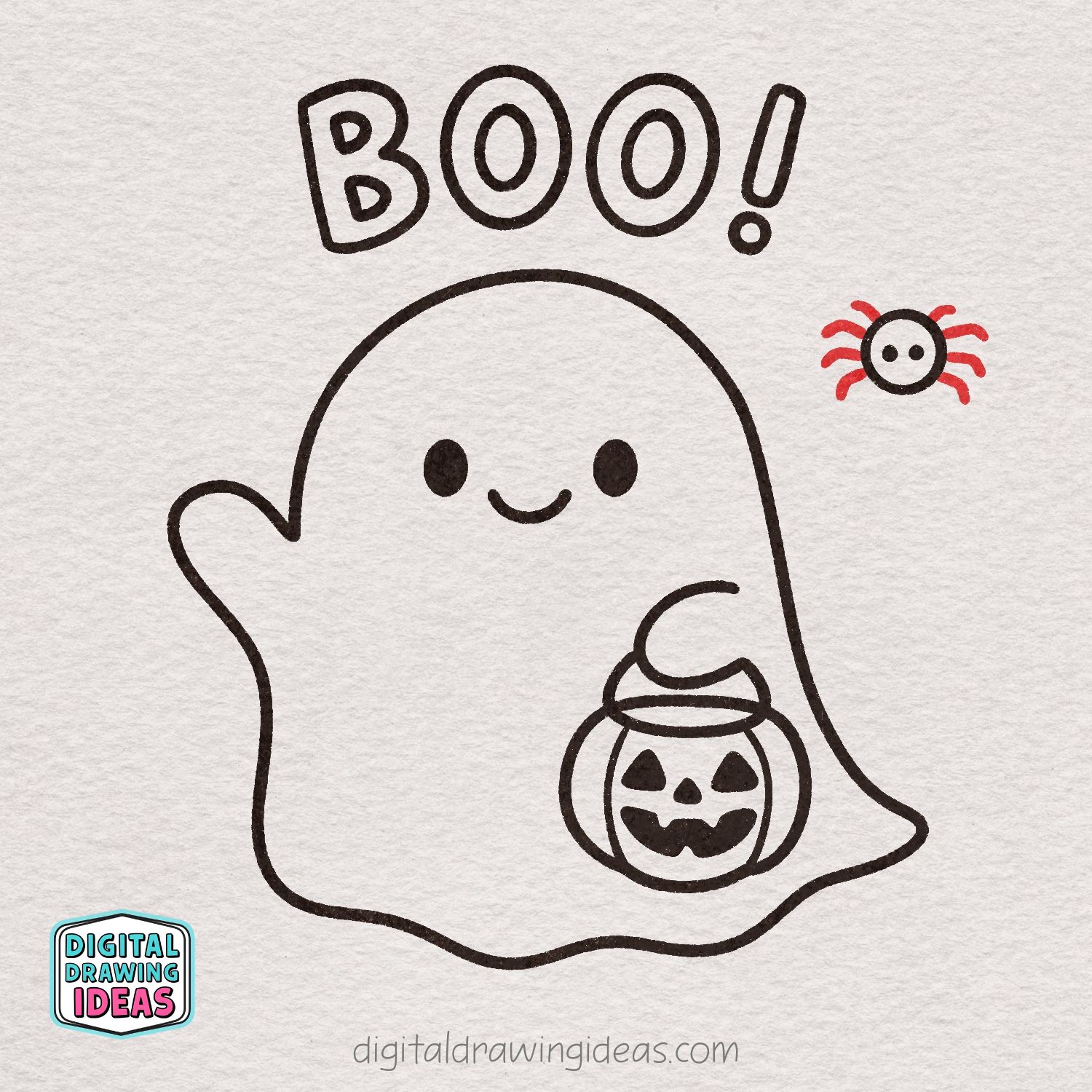 How To Draw A Ghost Digital Drawing Ideas 6342