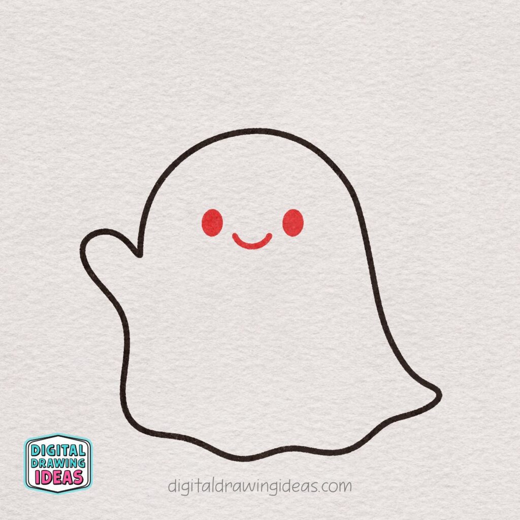 How to Draw a Ghost - Digital Drawing Ideas