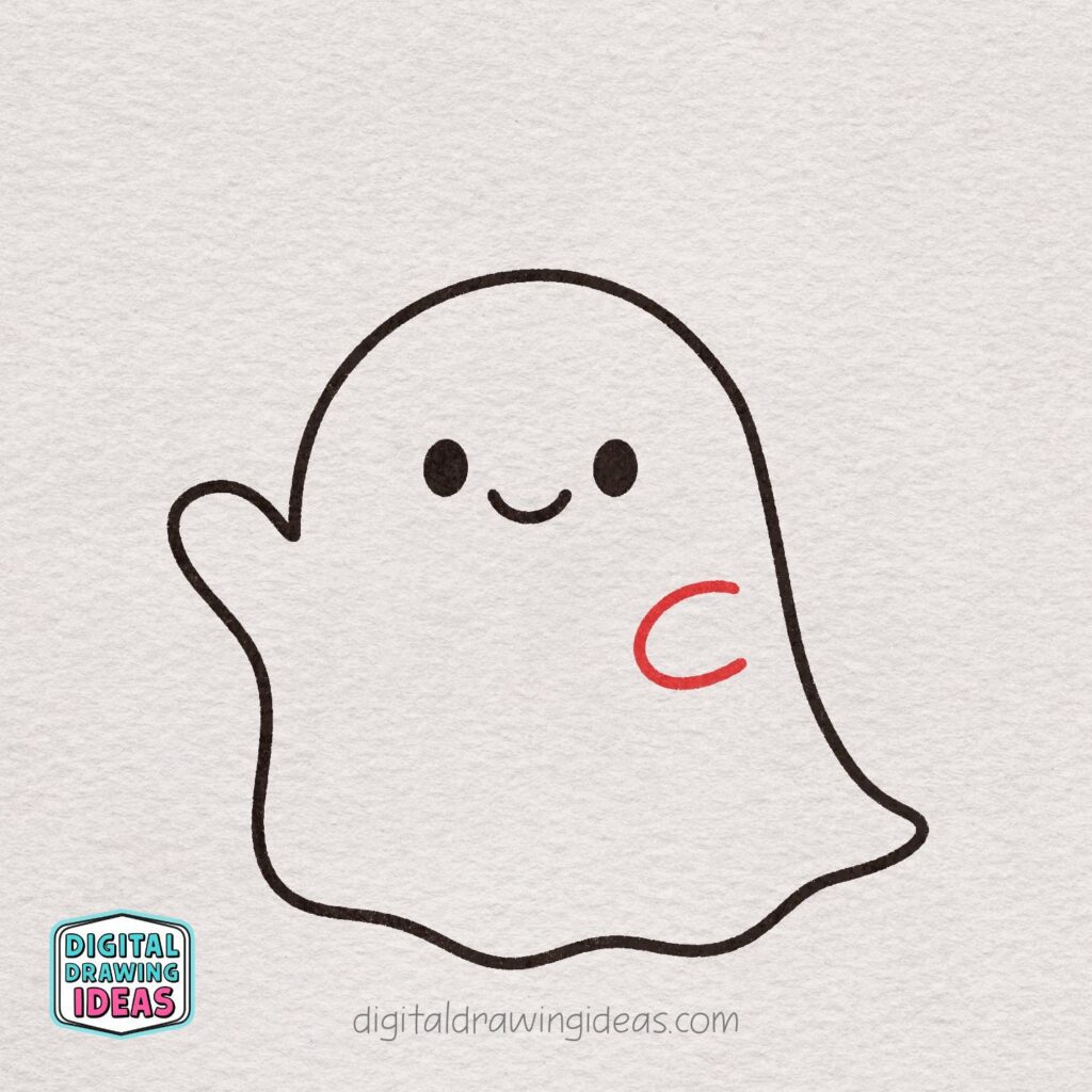 How to Draw a Ghost - Digital Drawing Ideas