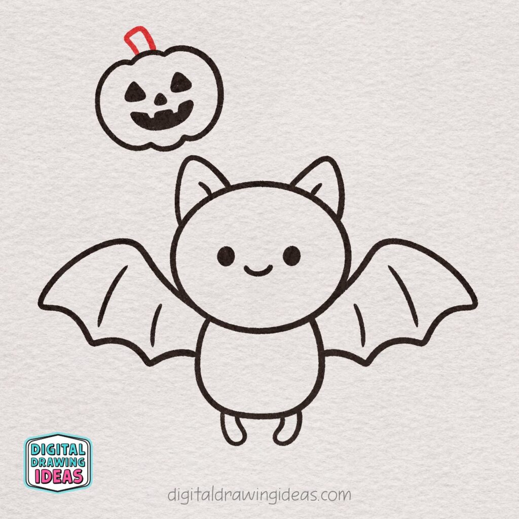 How to Draw a Bat - Digital Drawing Ideas