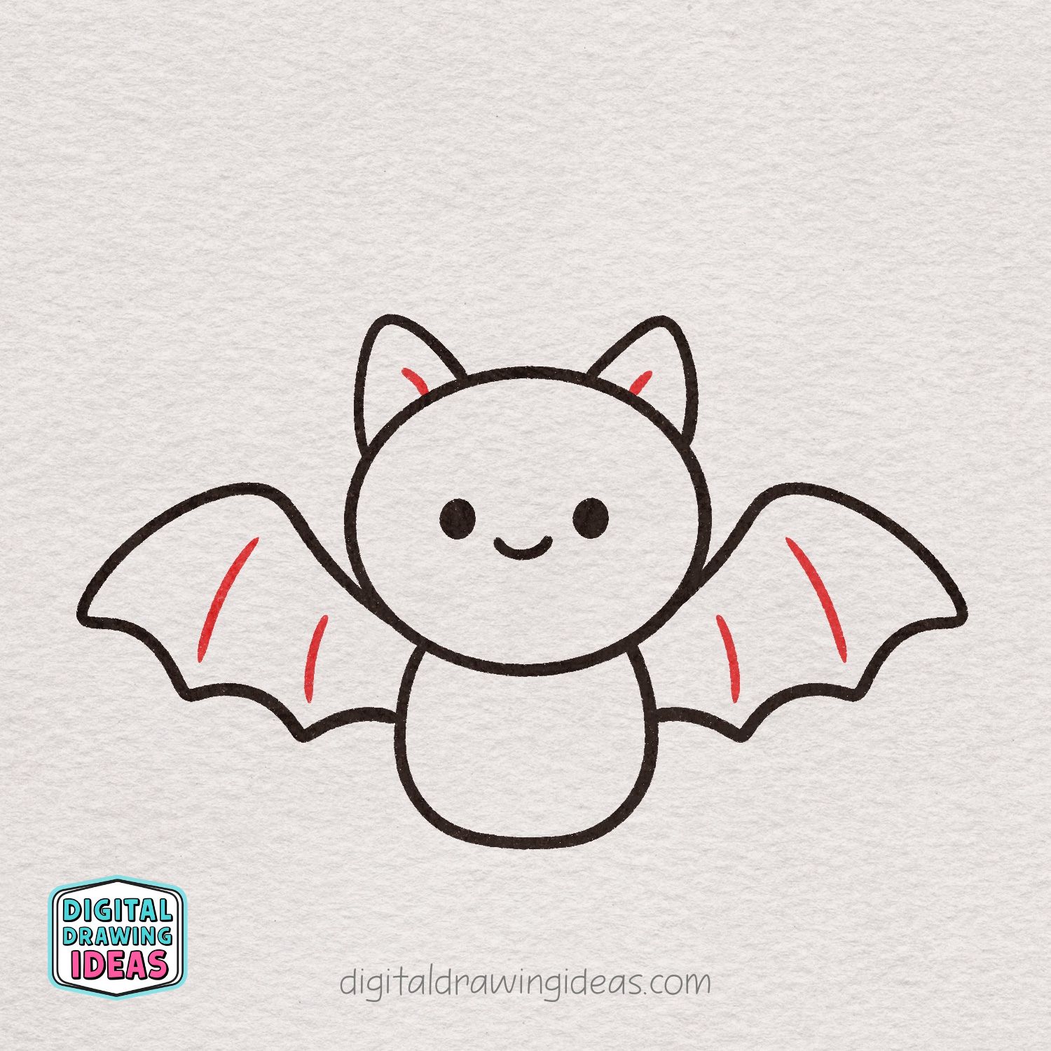 How to Draw a Bat - Digital Drawing Ideas