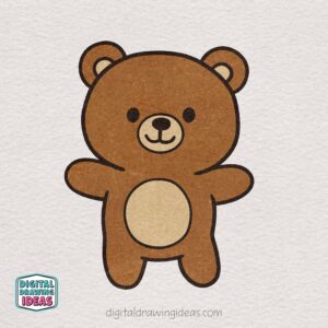 How to Draw a Bear - Digital Drawing Ideas
