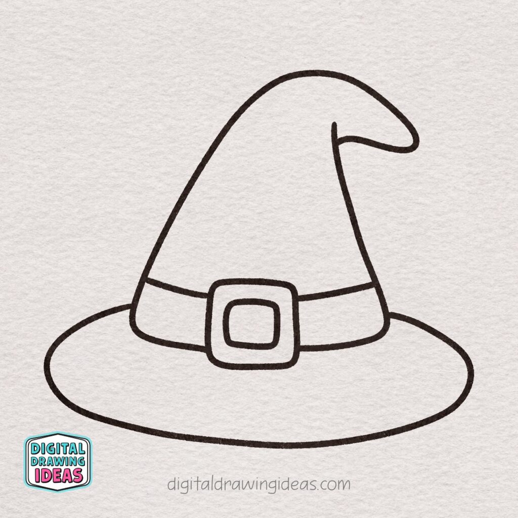 How to Draw a Witch Hat - Digital Drawing Ideas