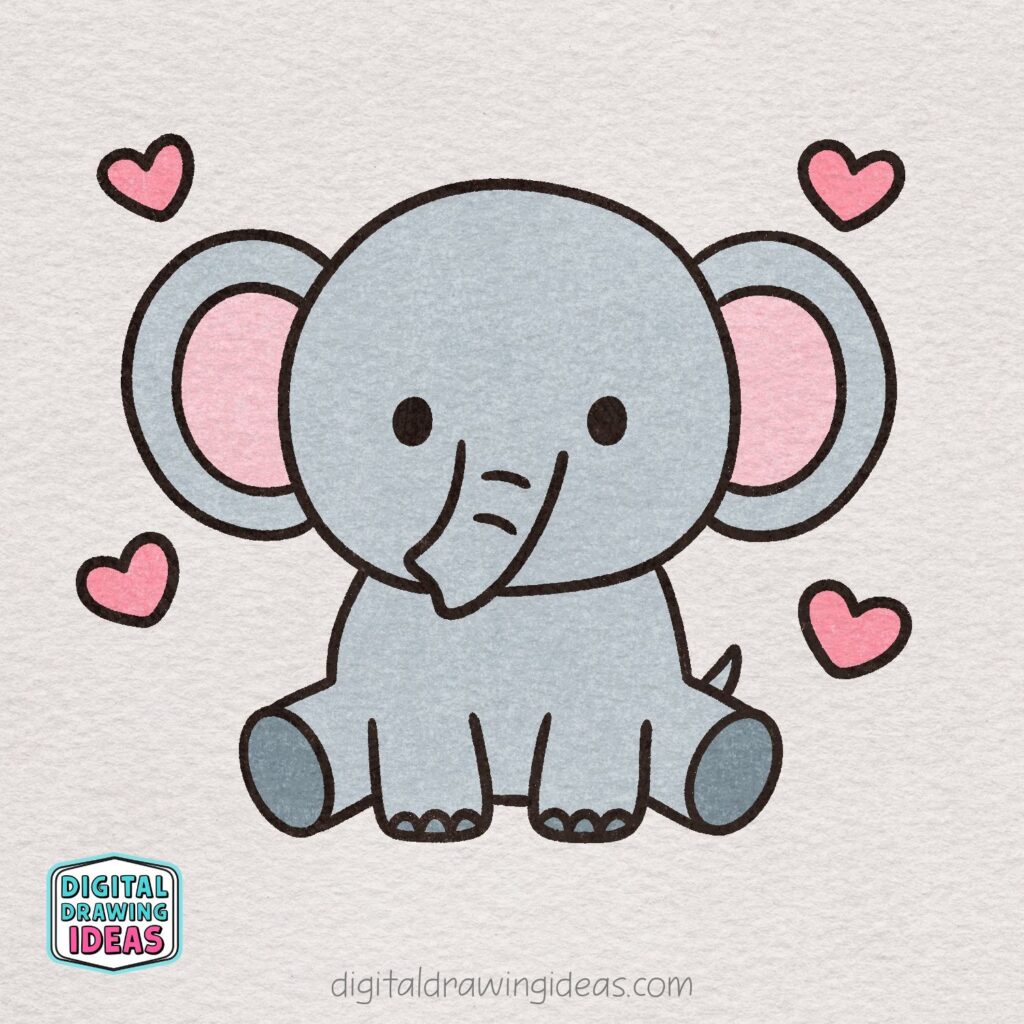 How to Draw an Elephant - Digital Drawing Ideas