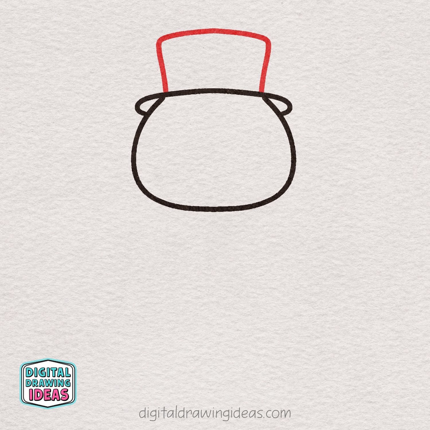 How to Draw a Snowman - Digital Drawing Ideas
