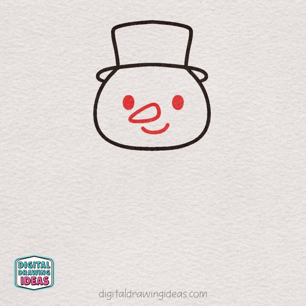How to Draw a Snowman - Digital Drawing Ideas