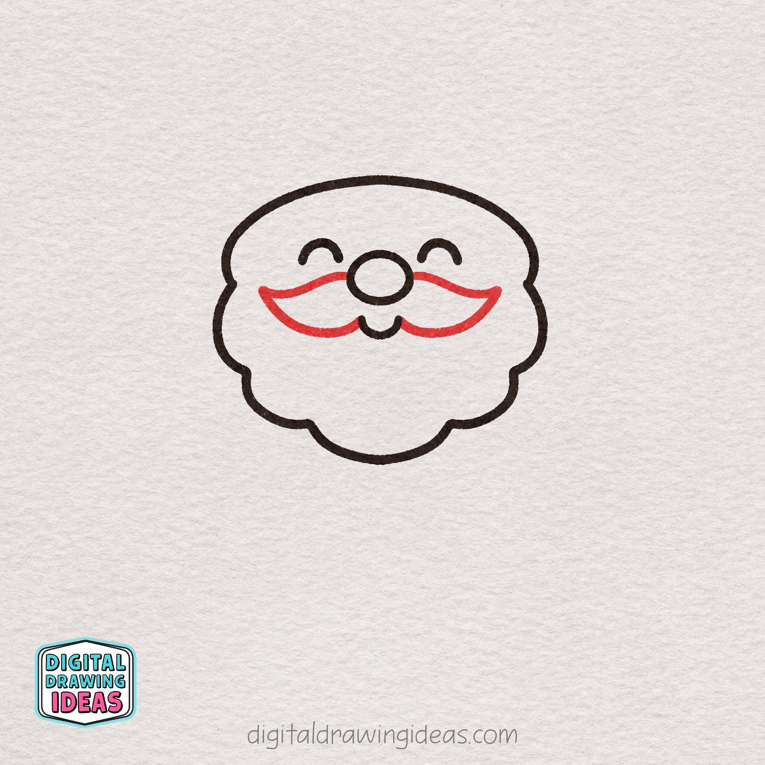 How to Draw Santa Claus - Digital Drawing Ideas