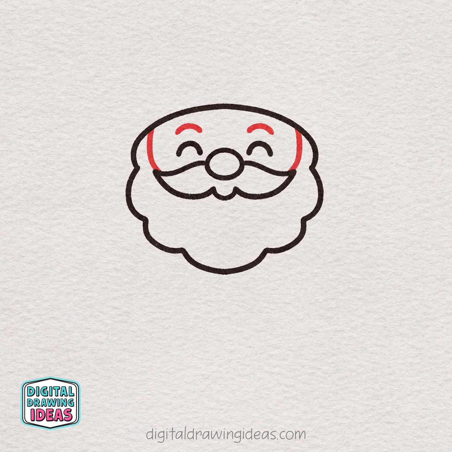 How to Draw Santa Claus - Digital Drawing Ideas