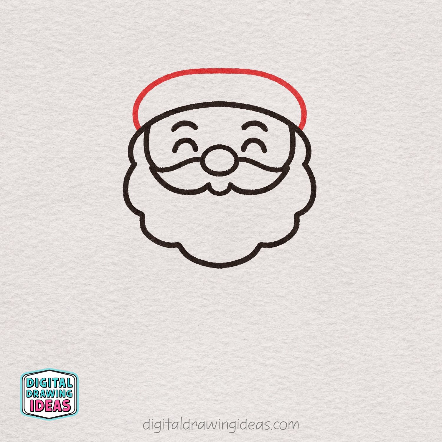 How to Draw Santa Claus - Digital Drawing Ideas