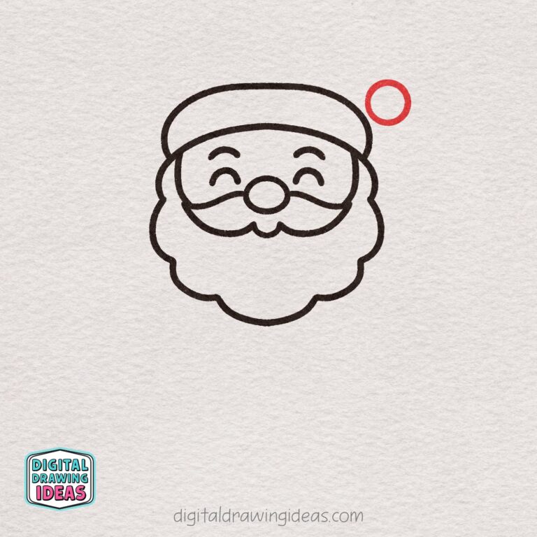 How to Draw Santa Claus - Digital Drawing Ideas