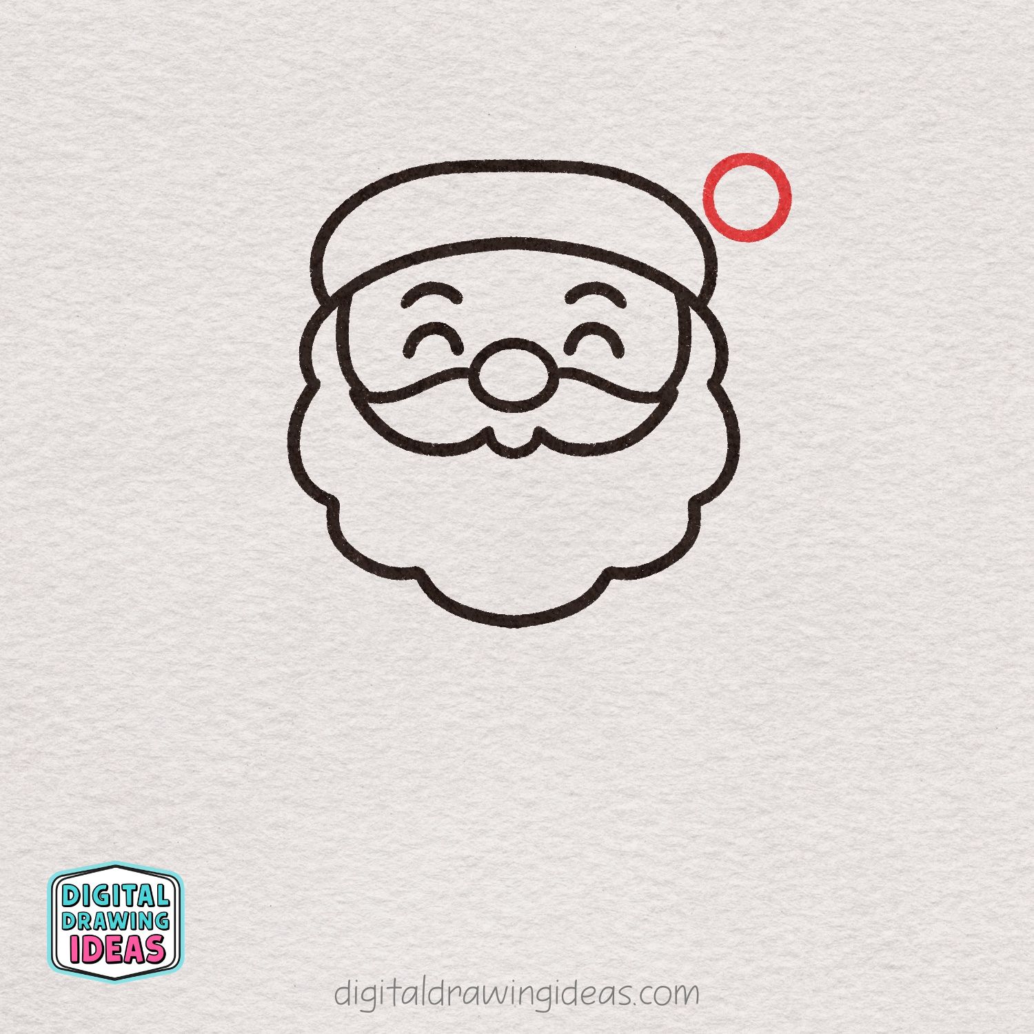 How to Draw Santa Claus - Digital Drawing Ideas