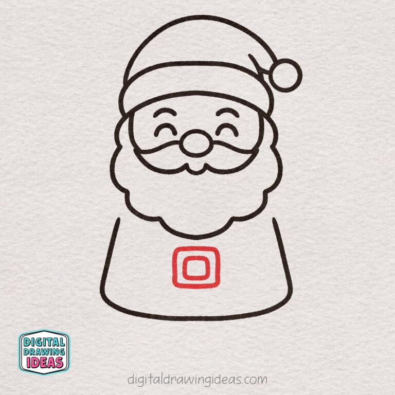 How to Draw Santa Claus - Digital Drawing Ideas