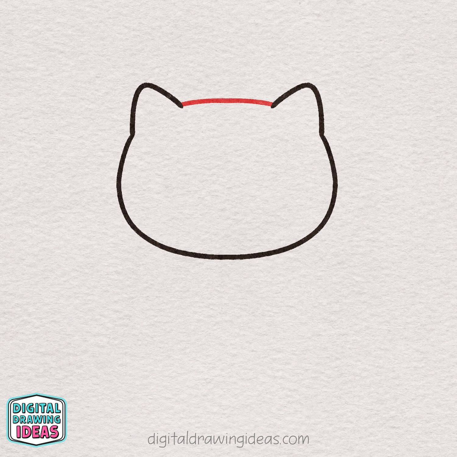 How to Draw a Christmas Cat - Digital Drawing Ideas
