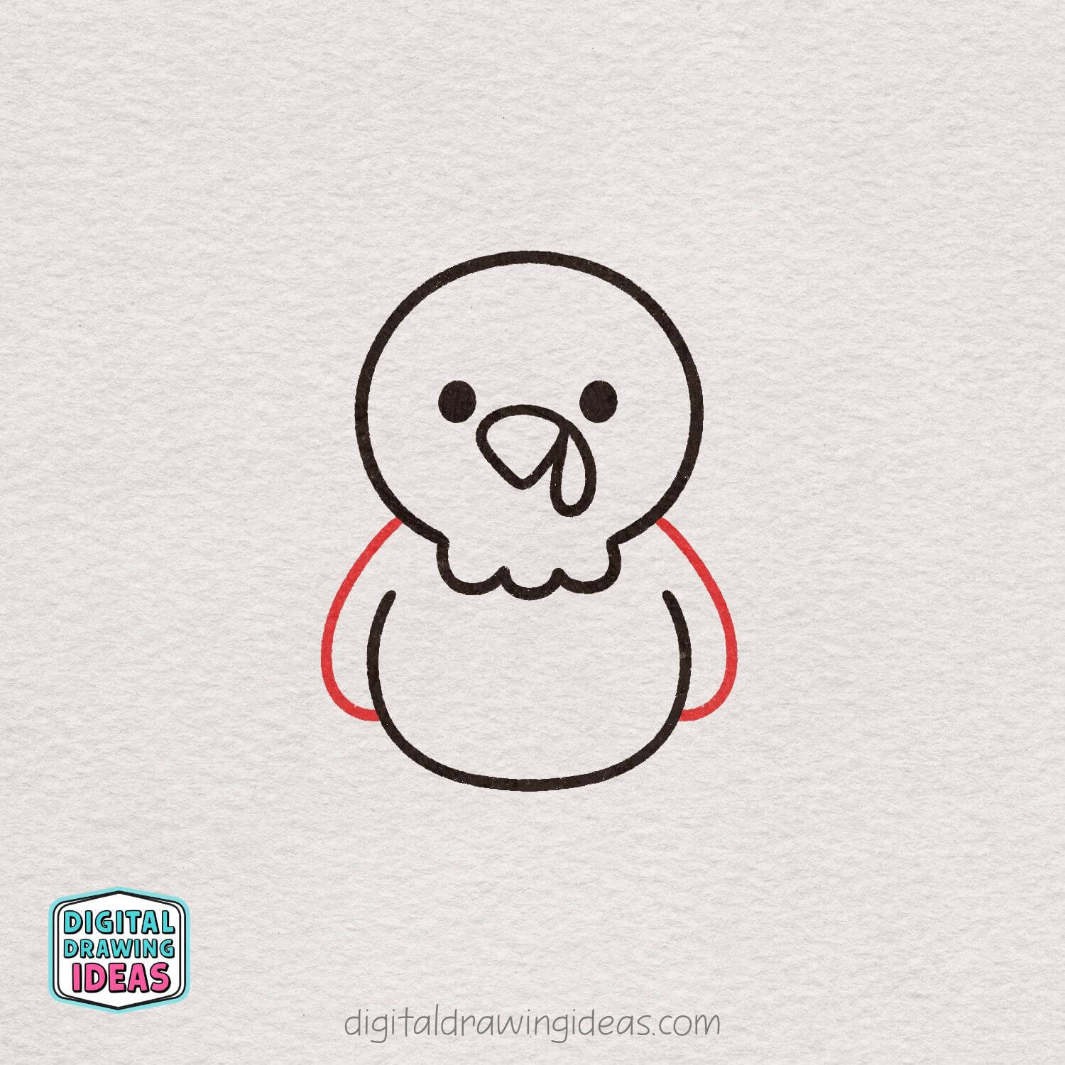 How to Draw a Turkey - Digital Drawing Ideas