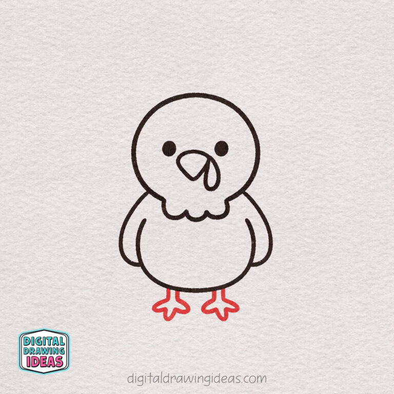 How to Draw a Turkey - Digital Drawing Ideas