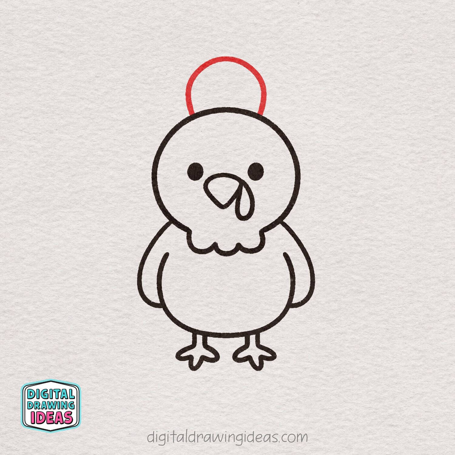 How to Draw a Turkey - Digital Drawing Ideas