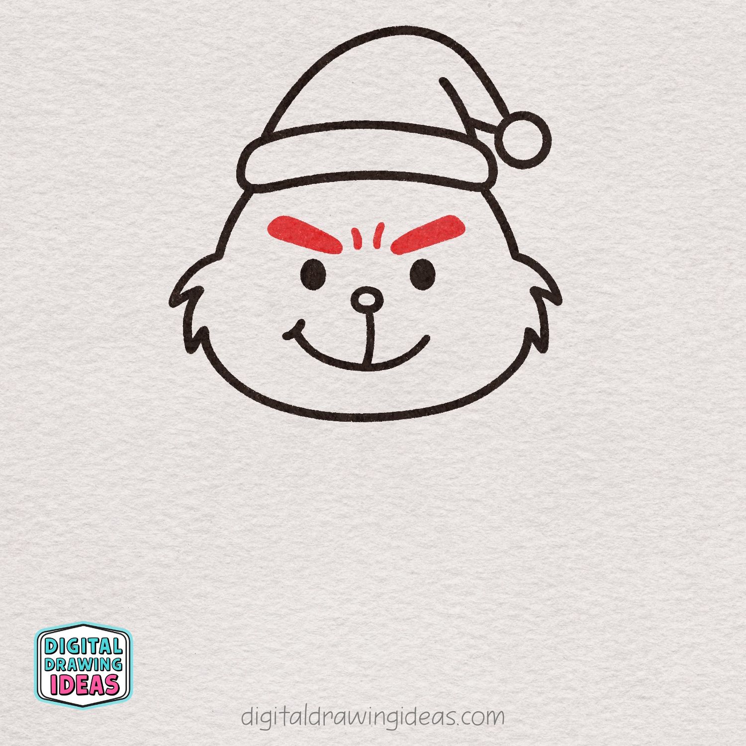 How to Draw The Grinch - Digital Drawing Ideas
