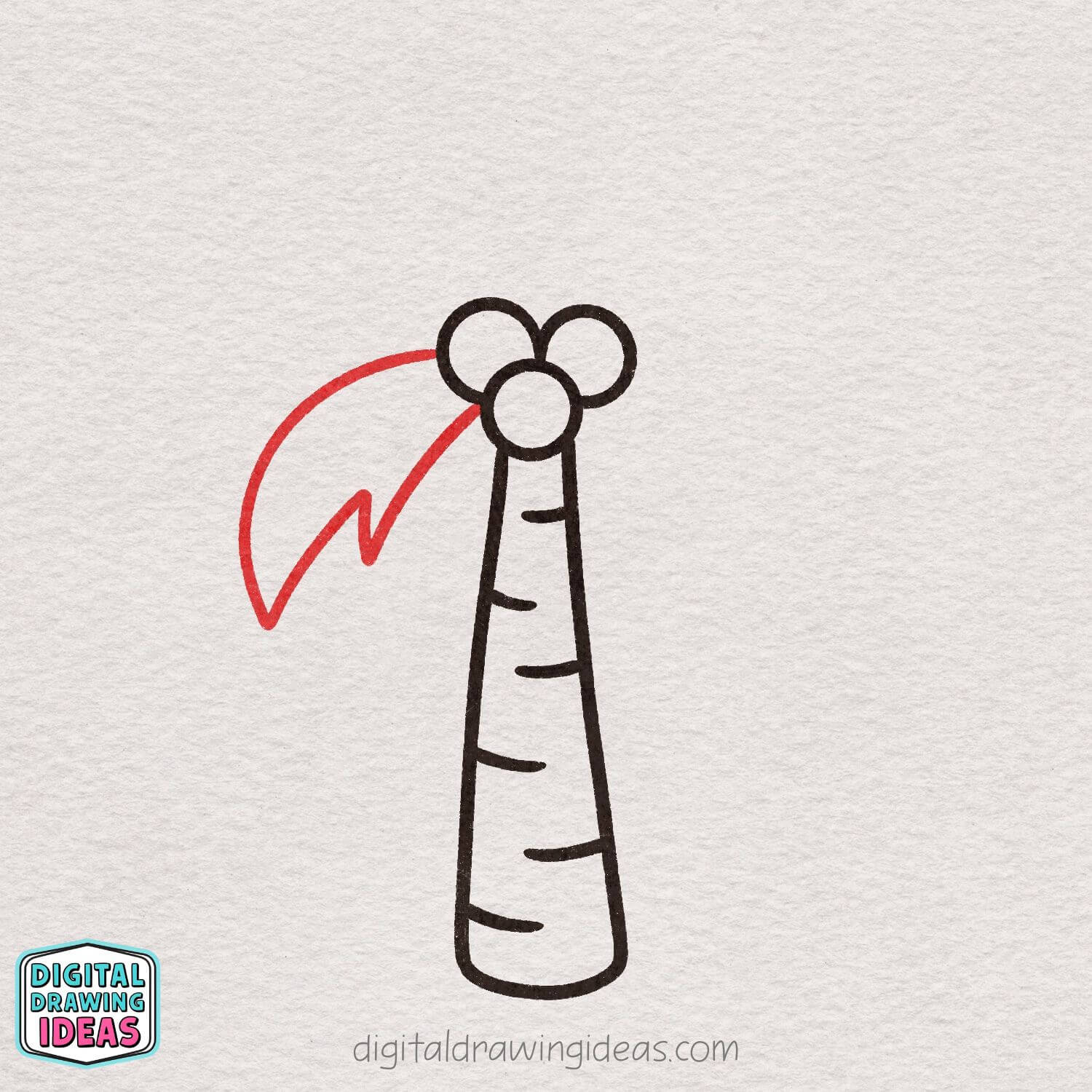How to Draw a Palm Tree - Digital Drawing Ideas