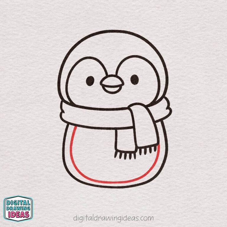 How to Draw a Penguin - Digital Drawing Ideas