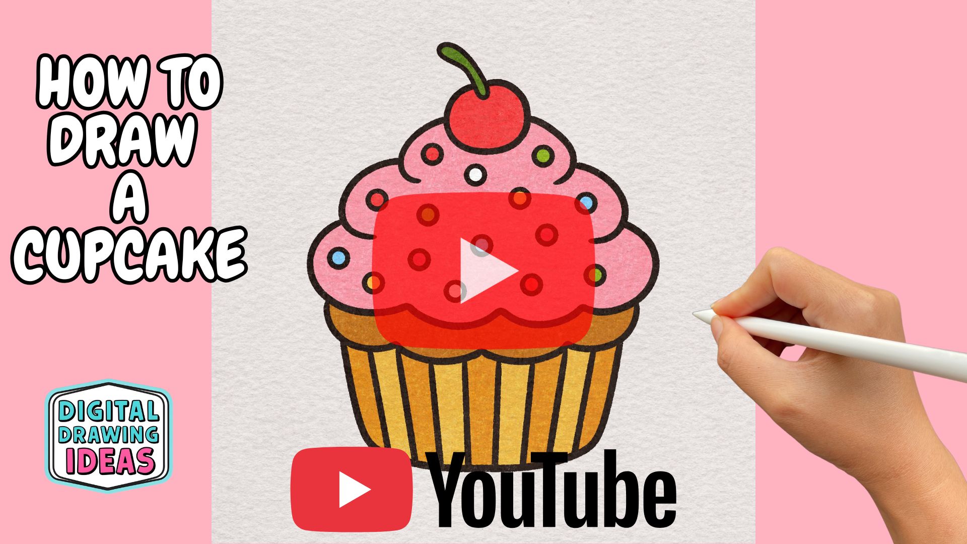 How to Draw a Cupcake - Digital Drawing Ideas