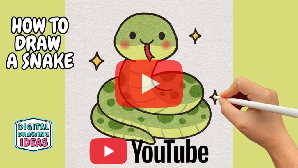 How to Draw a Snake - Digital Drawing Ideas