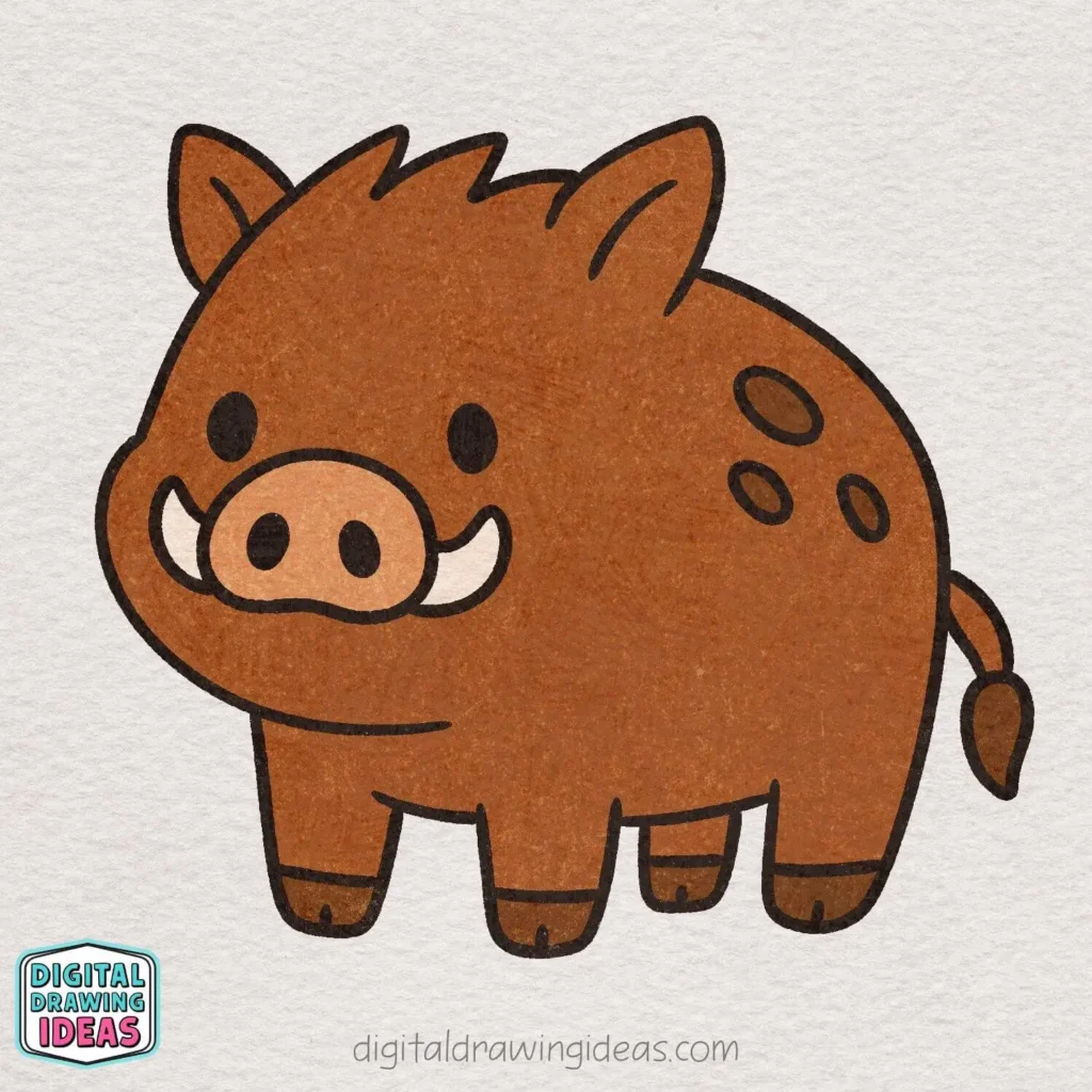 How to Draw a Boar - Digital Drawing Ideas