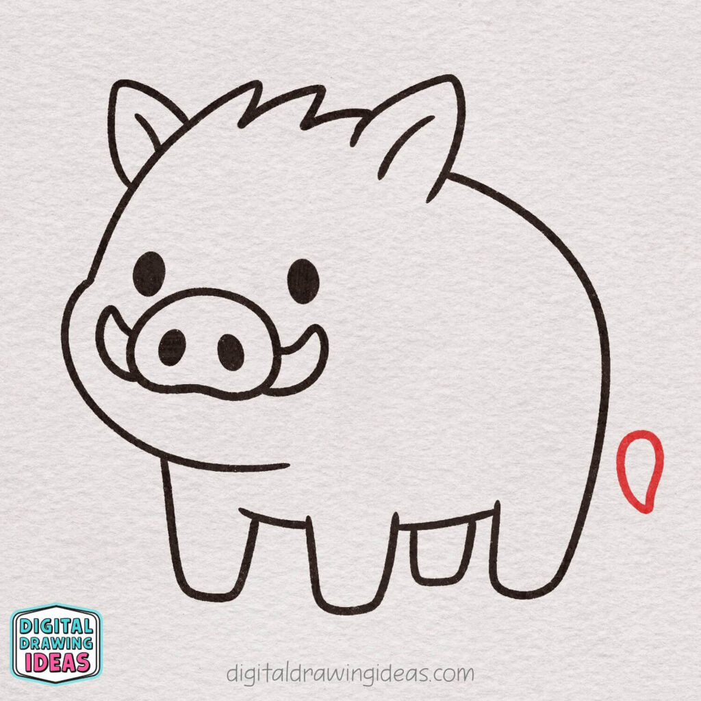 How to Draw a Boar - Digital Drawing Ideas