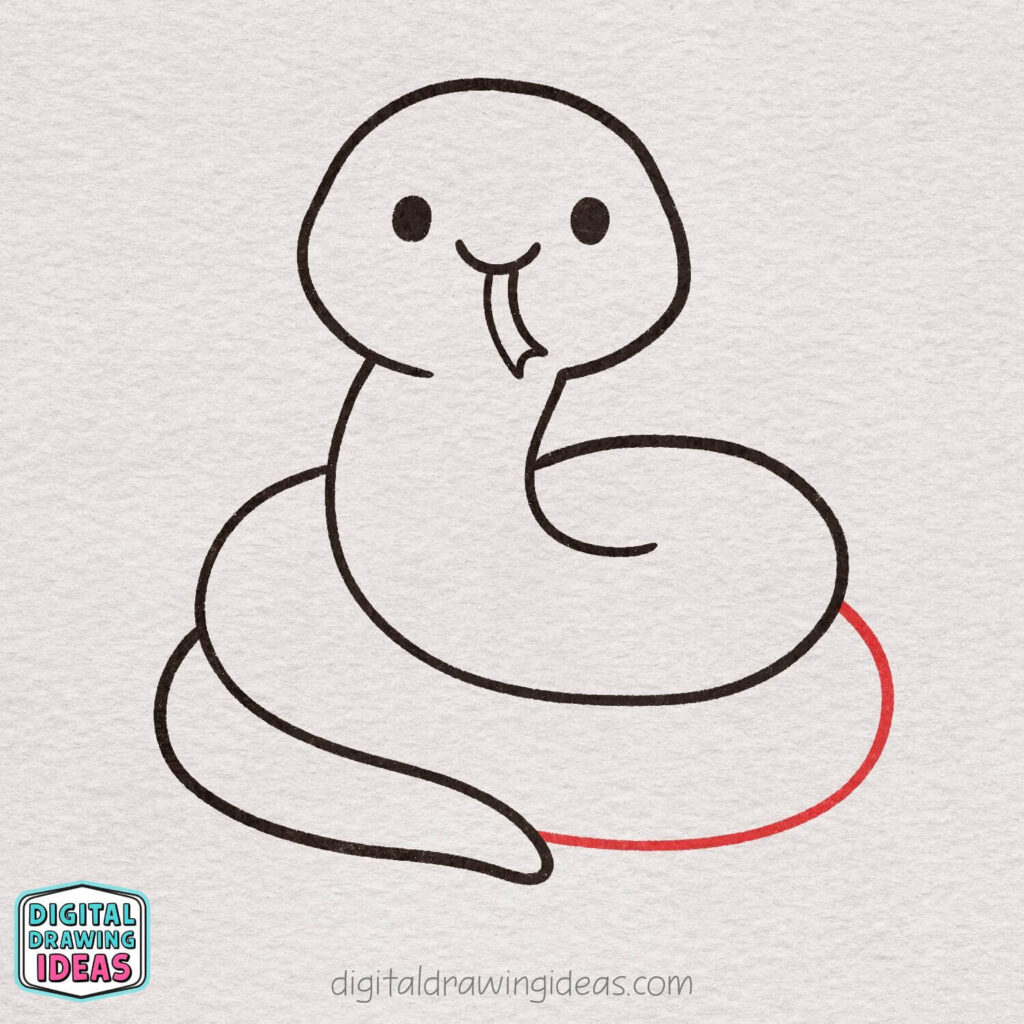 How to Draw a Snake - Digital Drawing Ideas