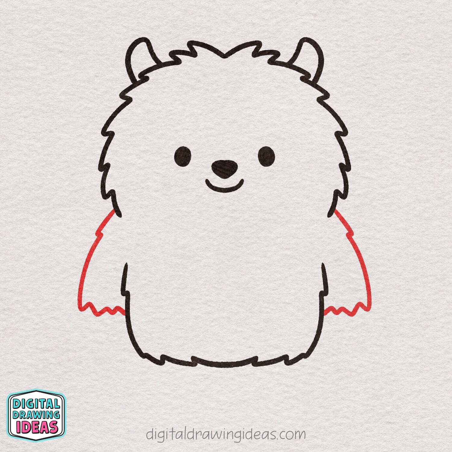 How to Draw a Yeti - Digital Drawing Ideas