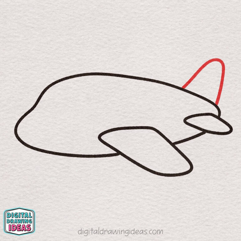 How to Draw an Airplane - Digital Drawing Ideas