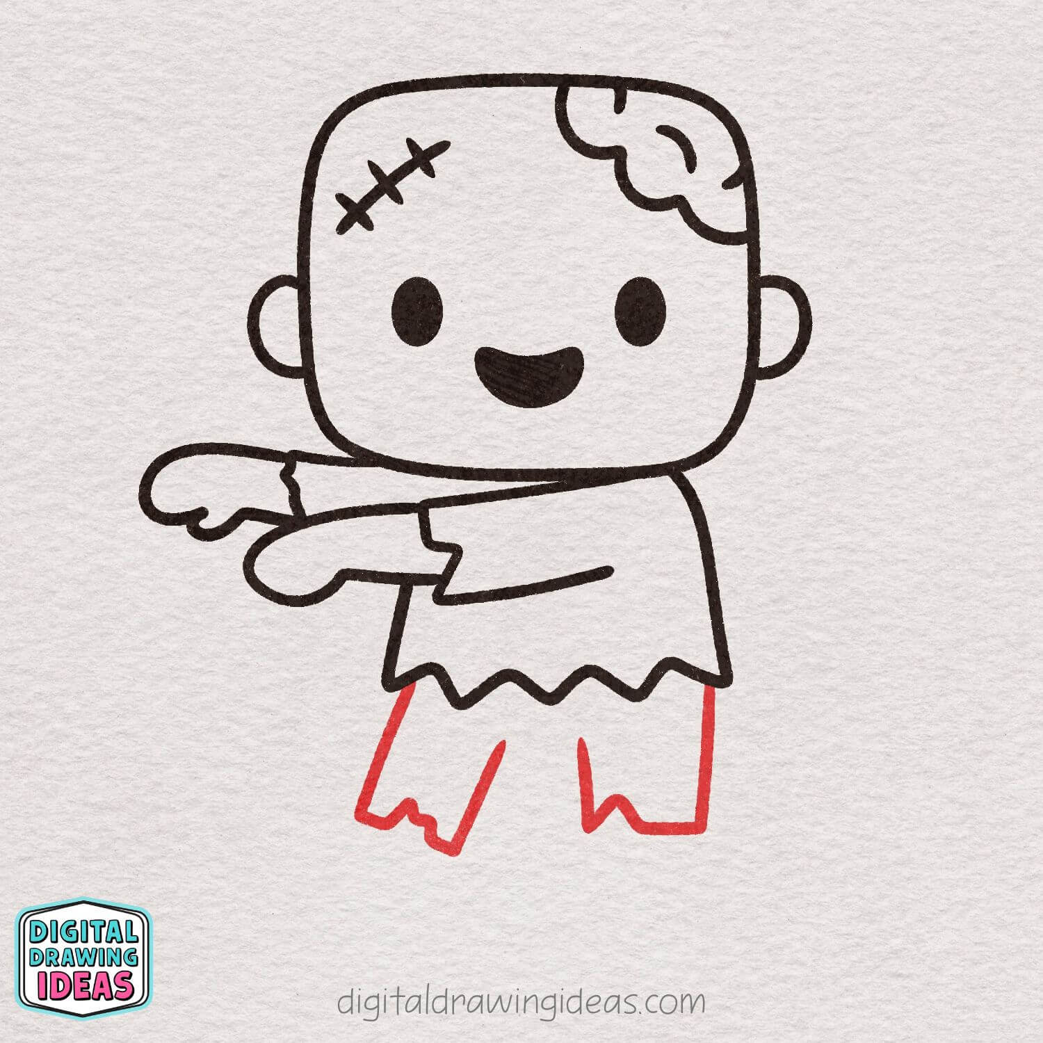 How to Draw a Zombie - Digital Drawing Ideas